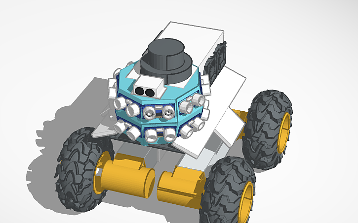 3D design Autonomous Rover Robot - Tinkercad