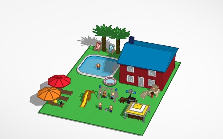 3D design Copy of Backyard - Tinkercad