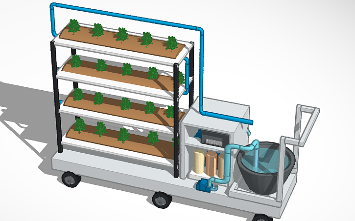 3D design Wheeled Vertical Farm - Tinkercad