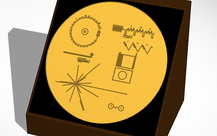 3D design Voyager Golden Record - Tinkercad
