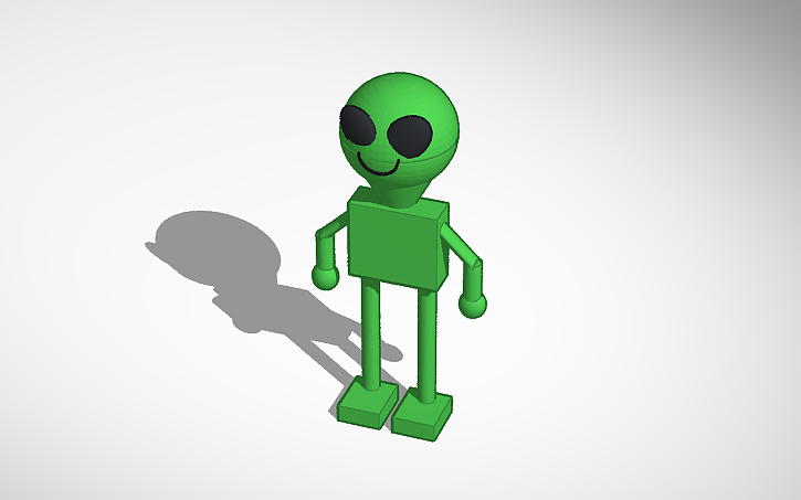 3D design Alien - Tinkercad
