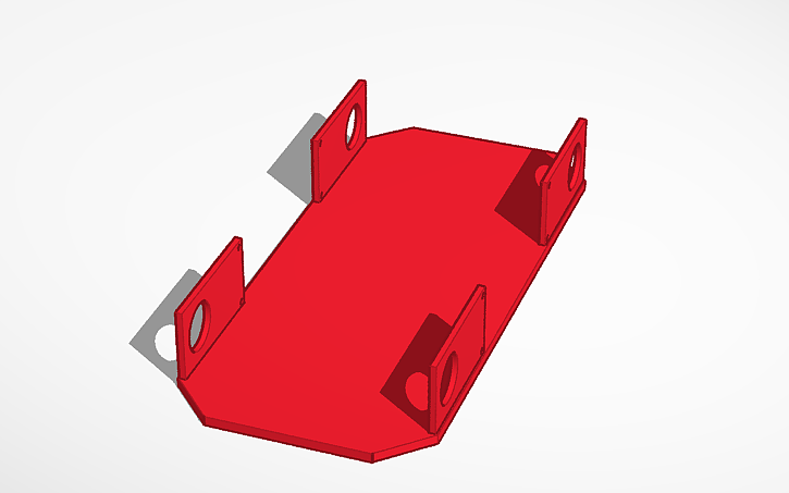 3D design Arduino Car Chassis - Tinkercad