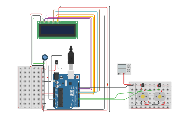 Circuit design PID TEMPERATURA - Tinkercad
