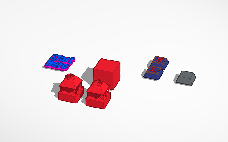 3D design Copy of clicky keychain template - Tinkercad