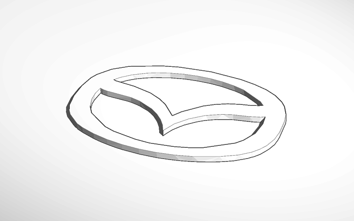 3D design Mazda Logo - Tinkercad