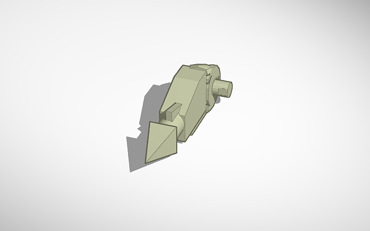 3D design rocket arm I - Tinkercad