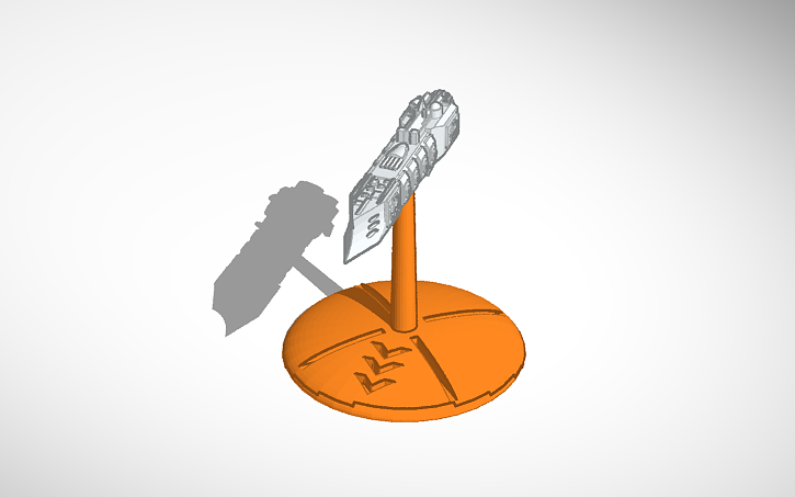 3D design Ad Mech - Falchion Class Frigate - Tinkercad