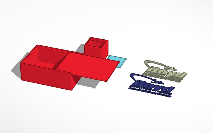 3D design Sliding Lid Gift Box - Tinkercad