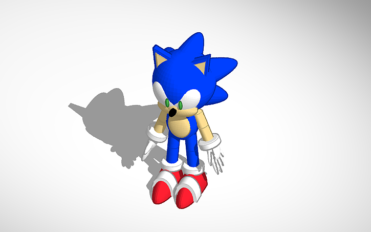 3D design SONIC 3D MODEL - Tinkercad
