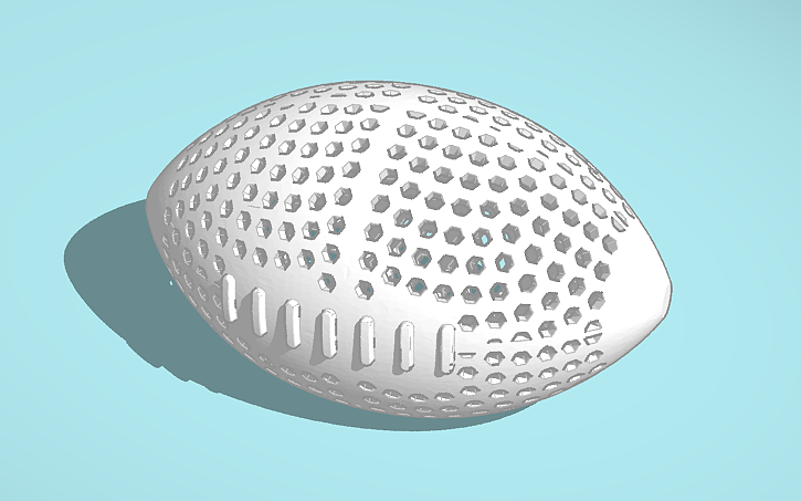 3D design Airless NFL football! - Tinkercad