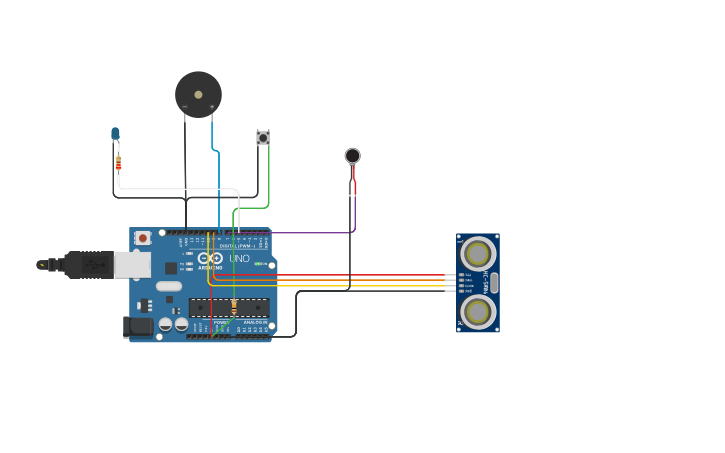 Circuit design Fall Detection - Tinkercad