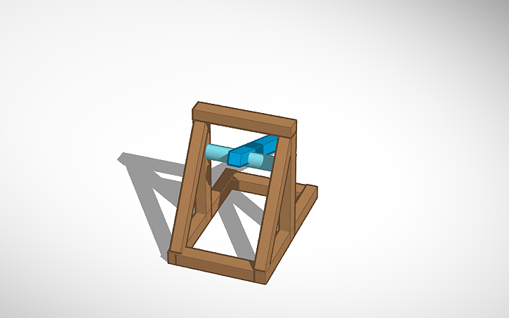 3D design Catapulta - Tinkercad