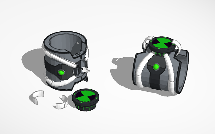 3D design OMNITRIX PROTOTYPE II - Tinkercad