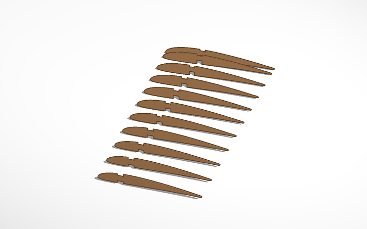 3D design Wing Ribs - Tinkercad
