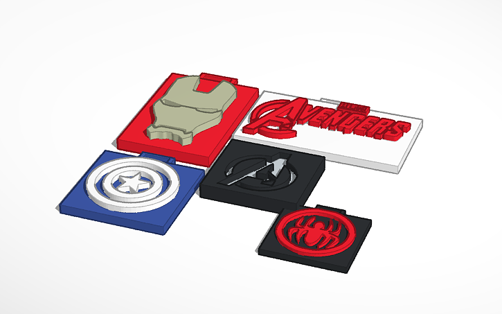 3D design Marvel (MCU) - Tinkercad
