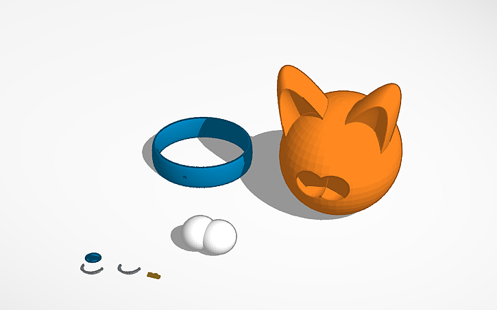3D design cat - Tinkercad