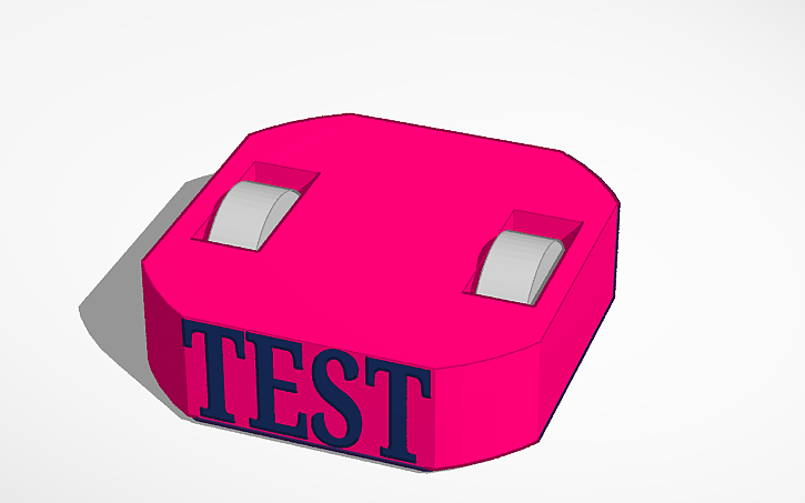 3D design test bot - Tinkercad