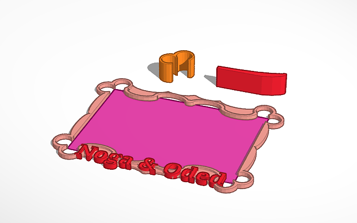 3D design picture frame - Tinkercad