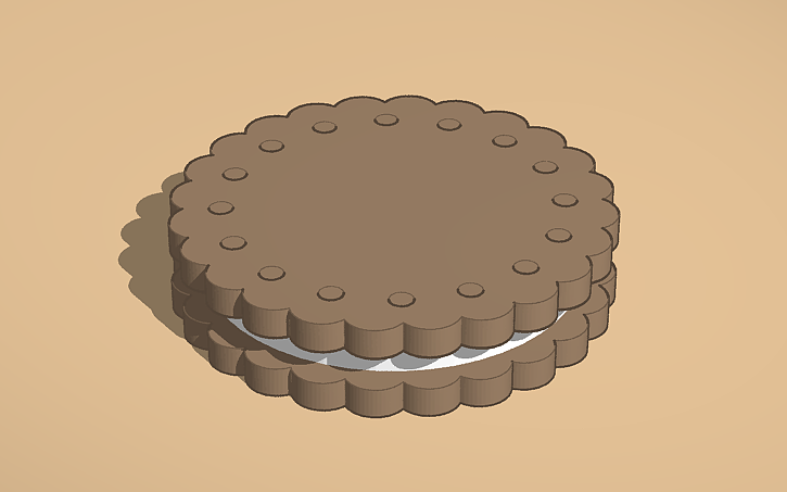 3D design Cookie - Tinkercad