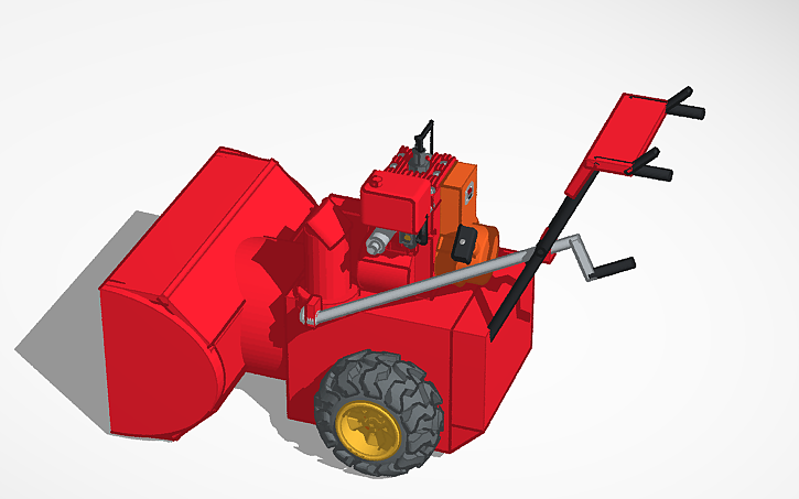 3D design A Snowblower - Tinkercad