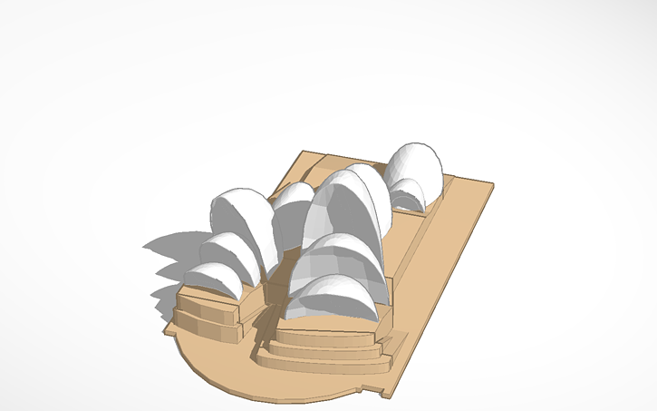 3D design Sydney Opera House #building - Tinkercad
