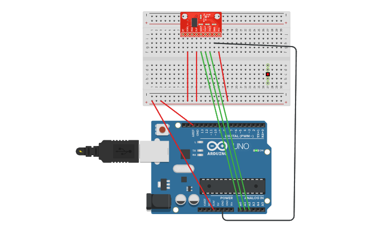 Circuit Design Accelerometer Tinkercad