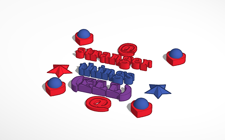 3D design stranger things - Tinkercad