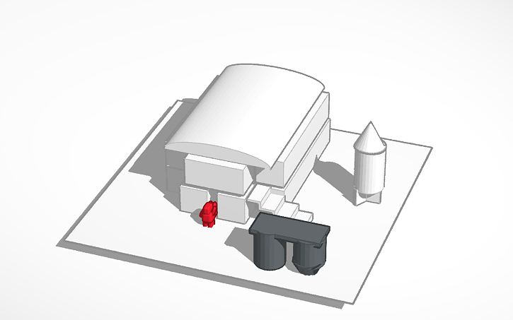 3D design moonbase - Tinkercad