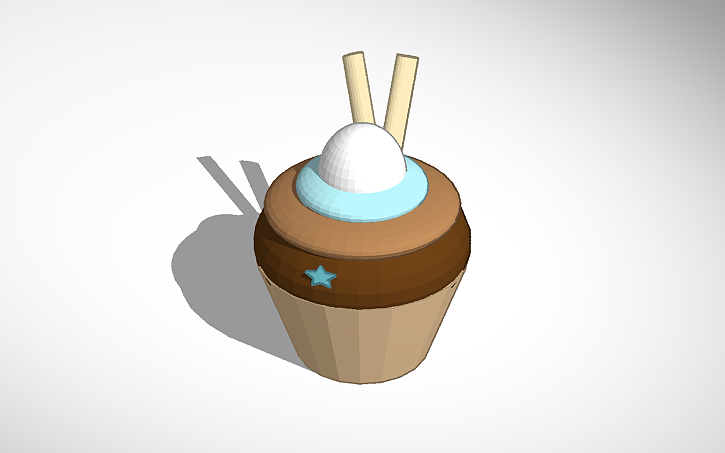 3D design Kayleigh Van Wyk Cupcake - Tinkercad