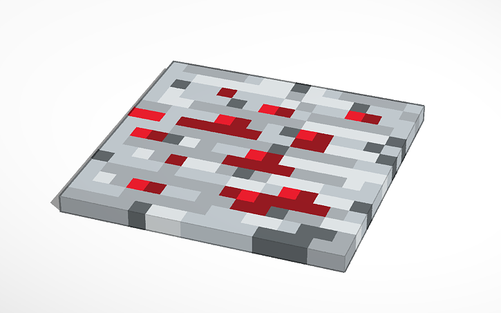 3D design Redstone Ore (MineCraft) - Tinkercad