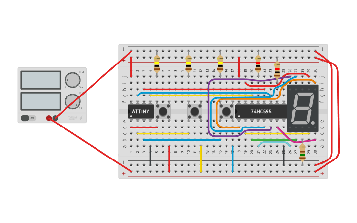 Circuit Design Attiny Computer Tinkercad