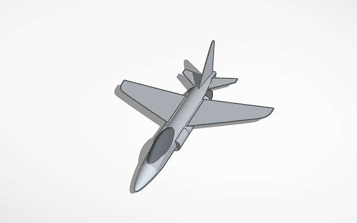 3D design Ground Attack Aircraft - Tinkercad
