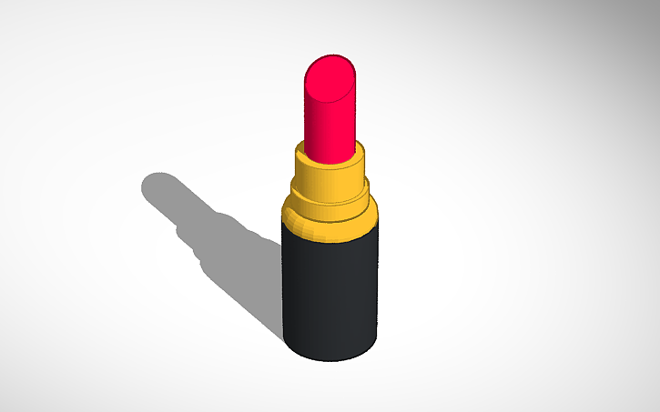 3D design Lipstick - Tinkercad