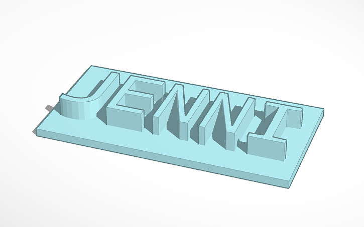 3D design Name - Tinkercad