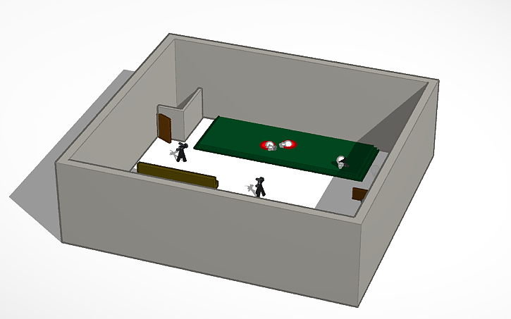 3D design Crime Scene Plan - Tinkercad