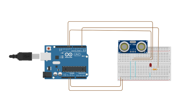 Circuit design Proyecto Medidor de distancia con ARDUINO Kenneth ...