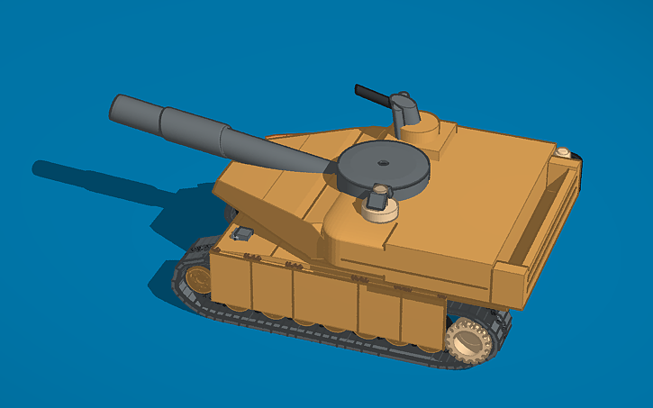 3D design M1a2 Abrams Main Battle Tank - Tinkercad
