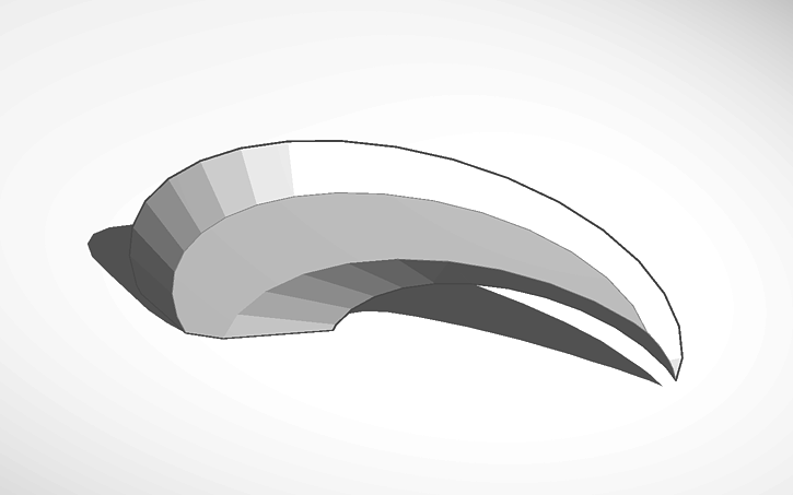 3D design claw - Tinkercad