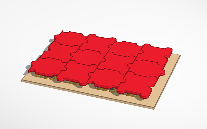 3D design Copy of TOP view of Footstep tiles - Tinkercad