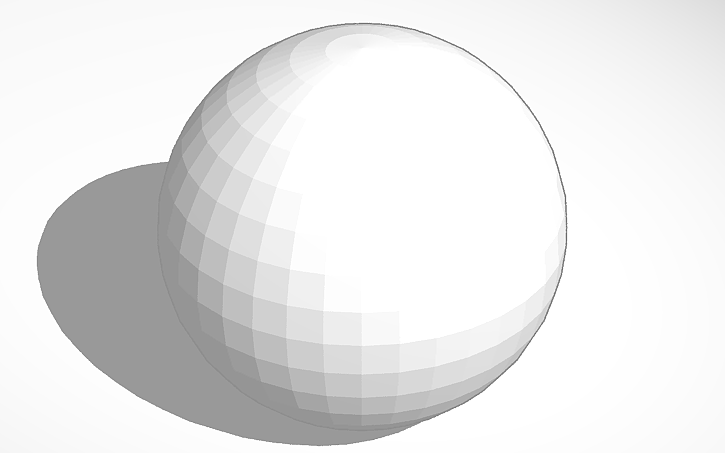 3D design Golf Ball - Tinkercad