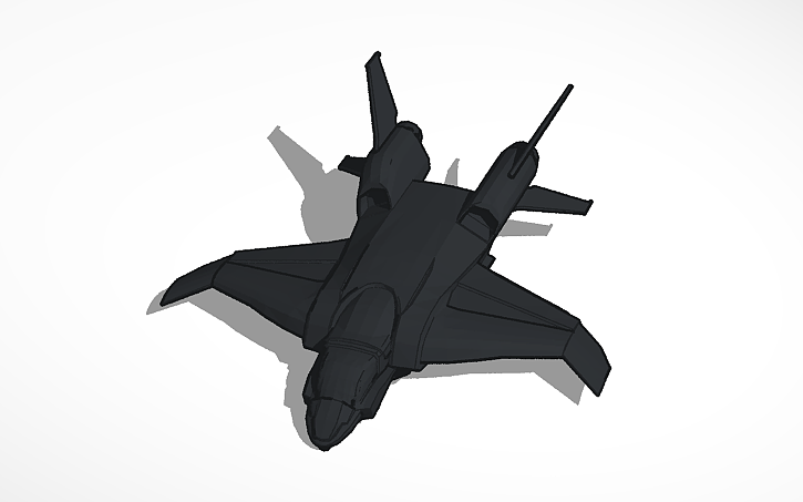 3D design quinjet build with openable back door - Tinkercad
