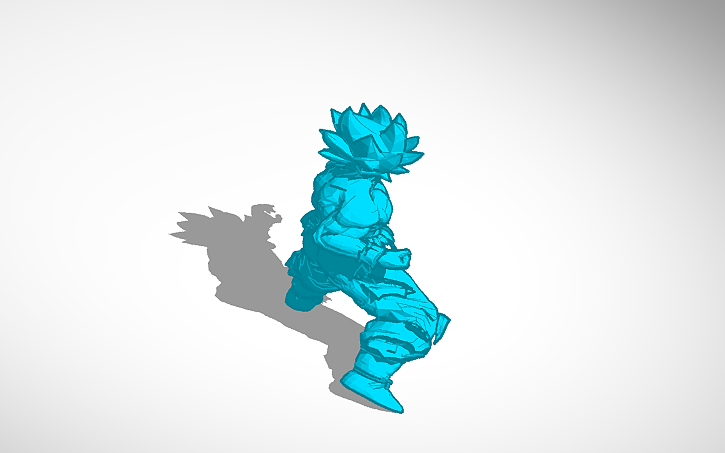 3D design Goku Figure - Tinkercad