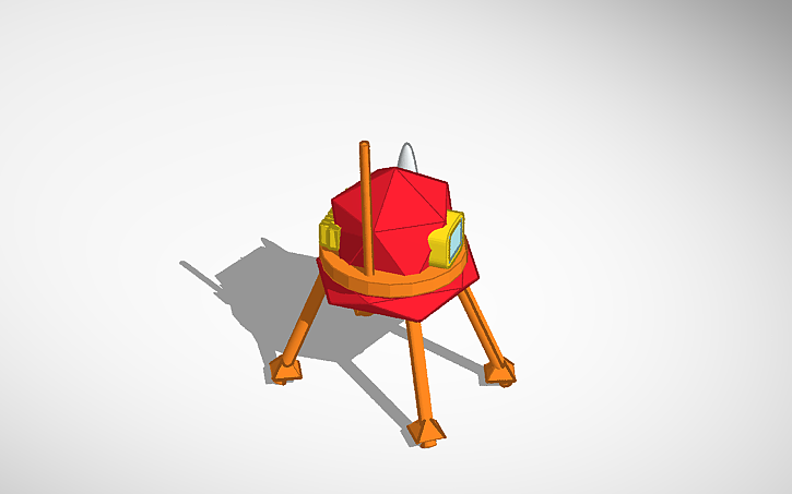 3D design Lunar Lander Paolo - Tinkercad