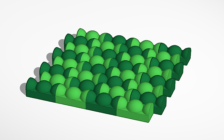 3D design Green and dark Green - Tinkercad
