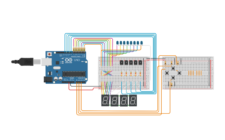 Circuit design Arduino + PLS7 Shield - Tinkercad
