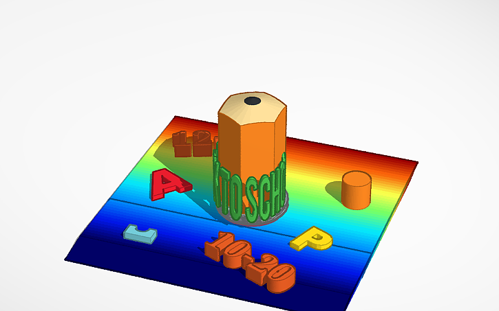 3D design Back To School - Tinkercad