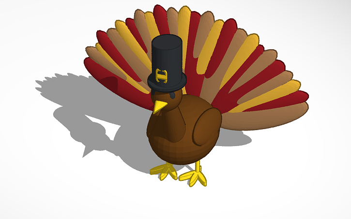 3D design Turkey #thanksgiving - Tinkercad