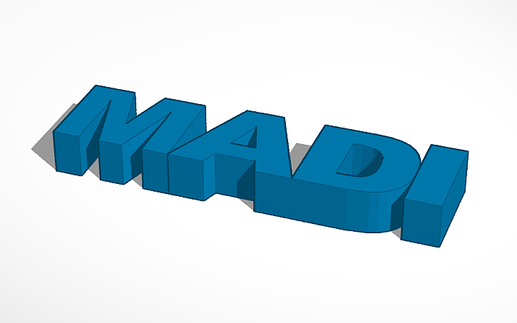 3D design 9a Madison - Tinkercad