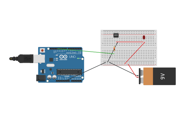 Circuit design ARDUINO TRANSISTOR - Tinkercad