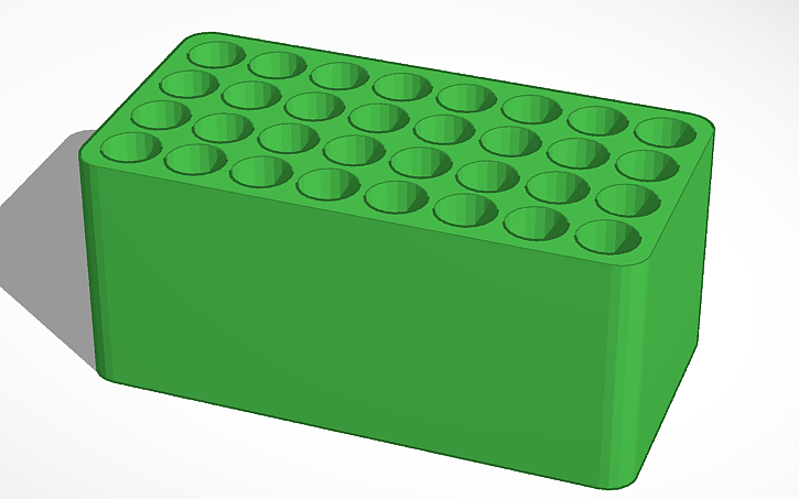 3D design Simple pen holder - Tinkercad